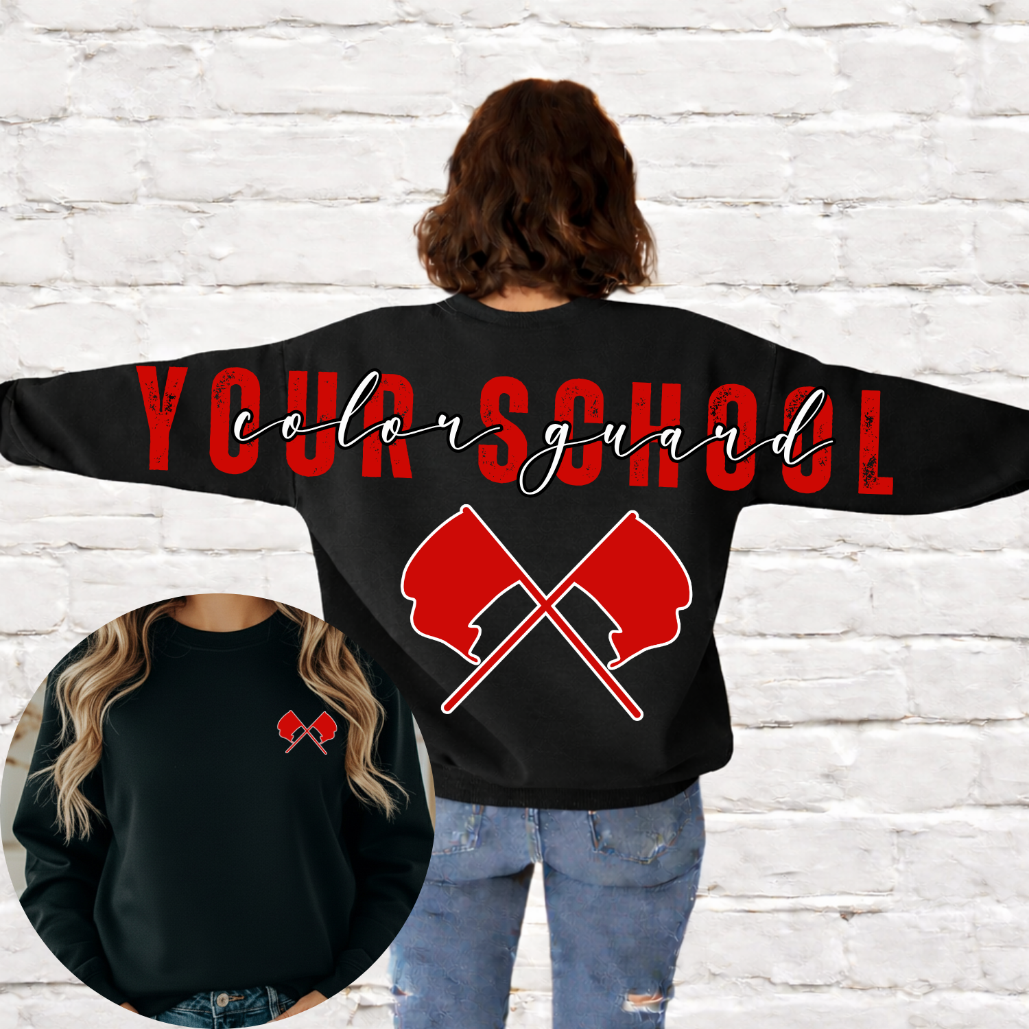 Color Guard Big Back Editable Template – Parker & Jo