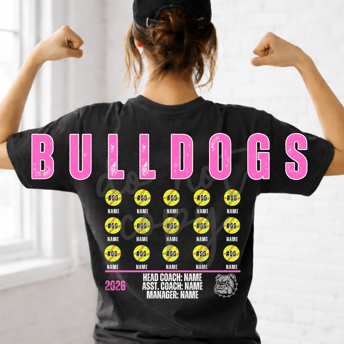 Softball Team Roster Editable Canva Template – Parker & Jo