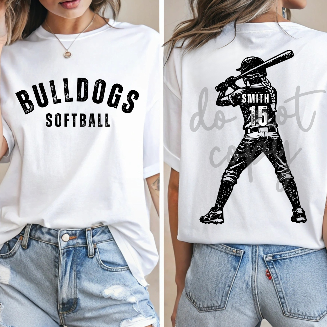 Vintage Softball Player Editable Canva Template – Parker & Jo