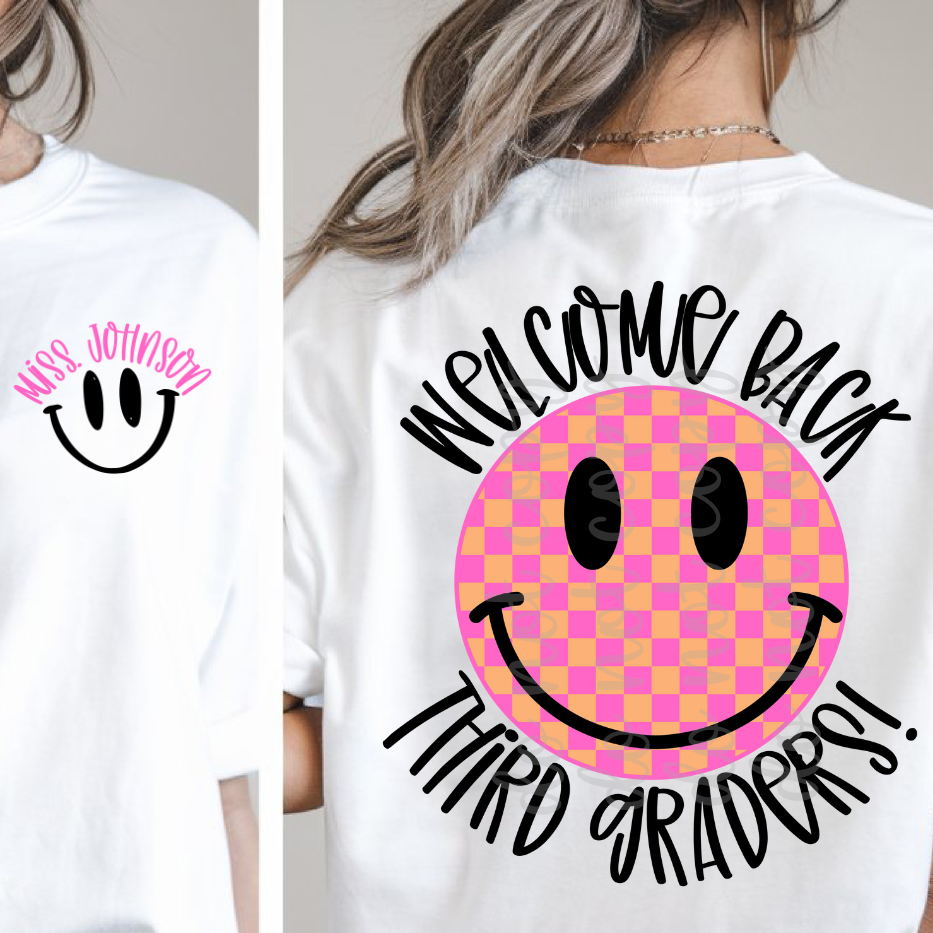 Smiley Welcome Back to School Canva Template – Parker & Jo