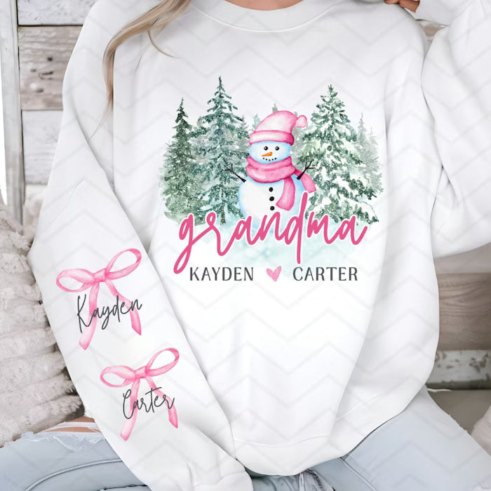 Snowman Winter Editable Names Canva Template – Parker & Jo