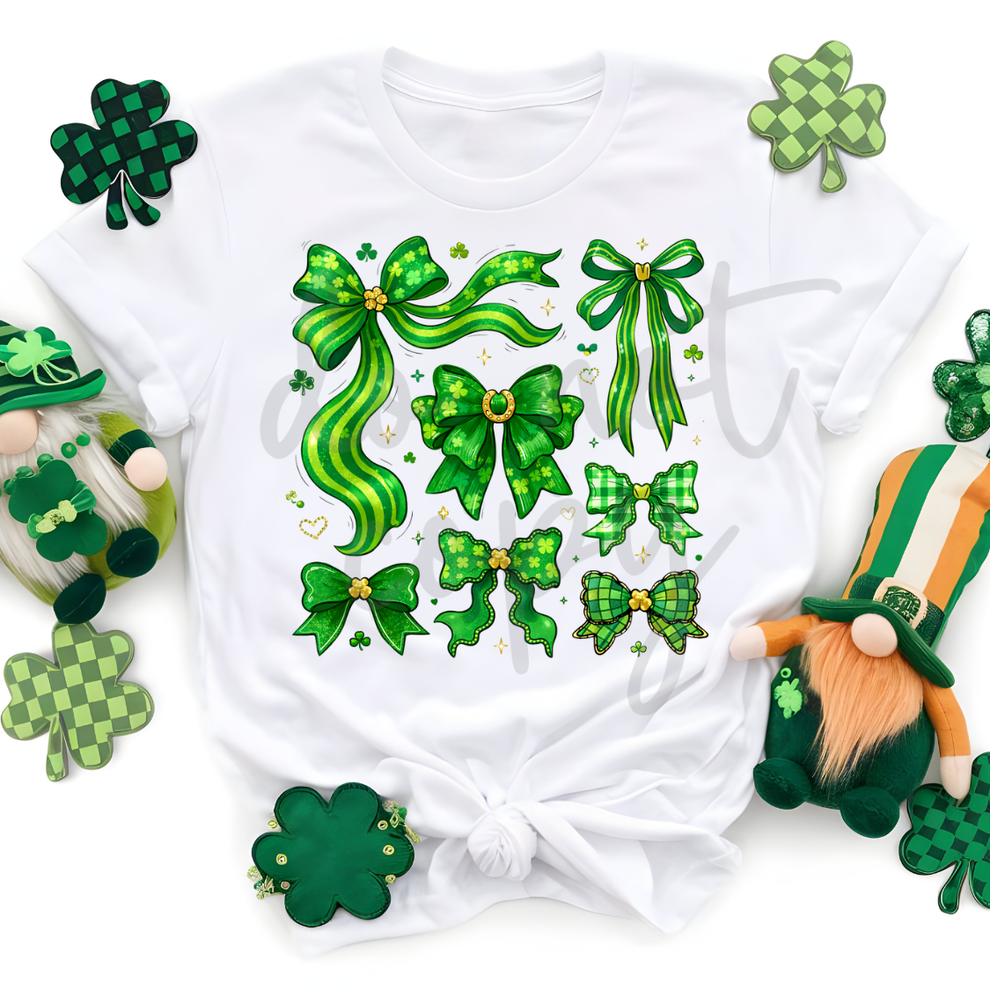 st. patricks day stacked bows png – Parker & Jo