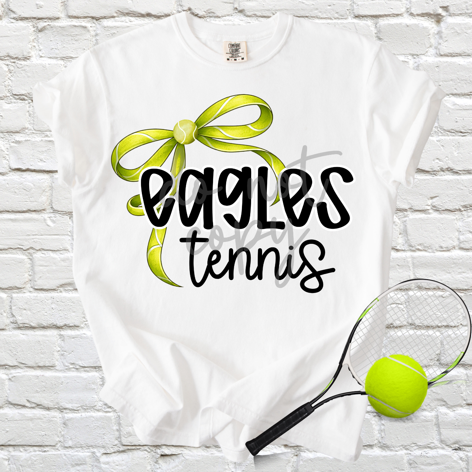 thin tennis bow editable template – Parker & Jo